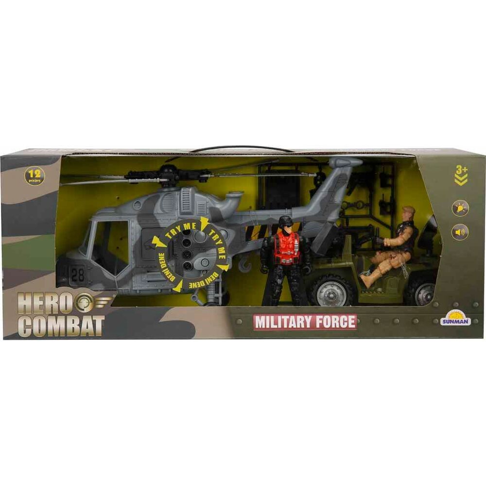 Hero Combat Sesli ve Işıklı Askeri Oyun Seti - Limon Oyuncak